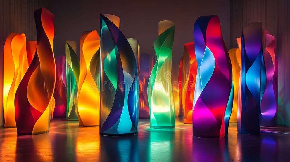 Stunning Abstract Light Patterns Showcasing a Dazzling Array of Colors ...