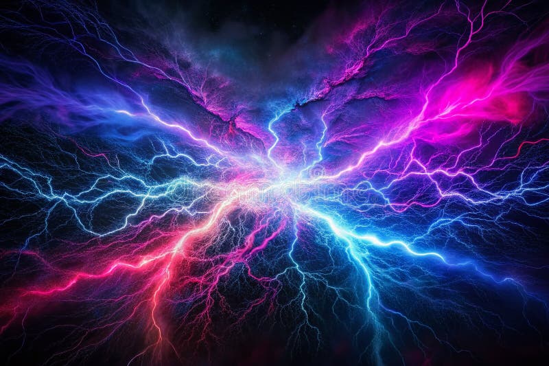 Stunning Abstract Lightning Bolt Energy Burst a Dynamic and Powerful ...