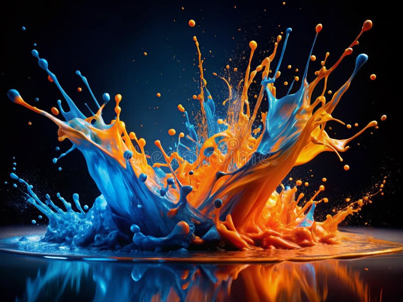 Stunning Abstract Long Exposure Photography Vibrant Blue and Orange ...