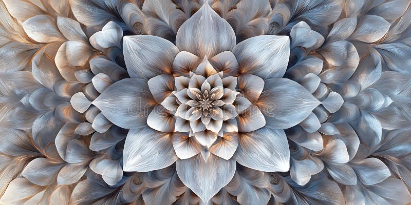 Stunning Abstract Mandala Beige and Blue Crystal Texture Background ...