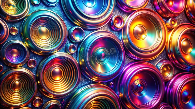 Stunning Abstract Metallic Circle Pattern Background Design Modern ...