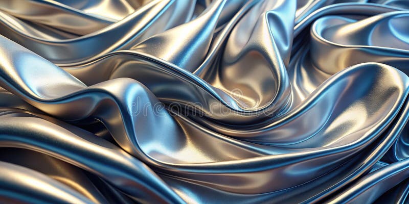 Stunning Abstract Metallic Silver Texture a Reflective Surface with ...
