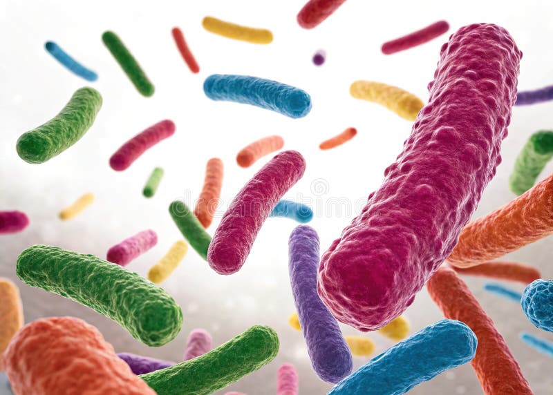 A Stunning Abstract Microscopic View of Bacteria a Professional ...