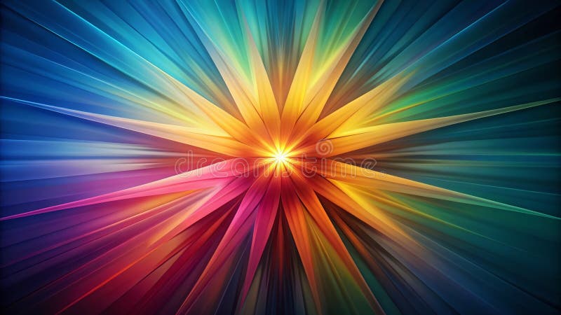 Stunning Abstract Multicolor Starburst Gradient Background a Vibrant ...
