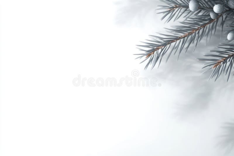 Blurred Fir Tree Branch Shadows on White Wall - Abstract Nature ...
