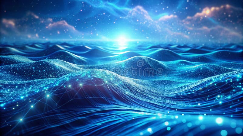 Stunning Abstract Ocean Computer Backgrounds Immersive Blue Waves ...