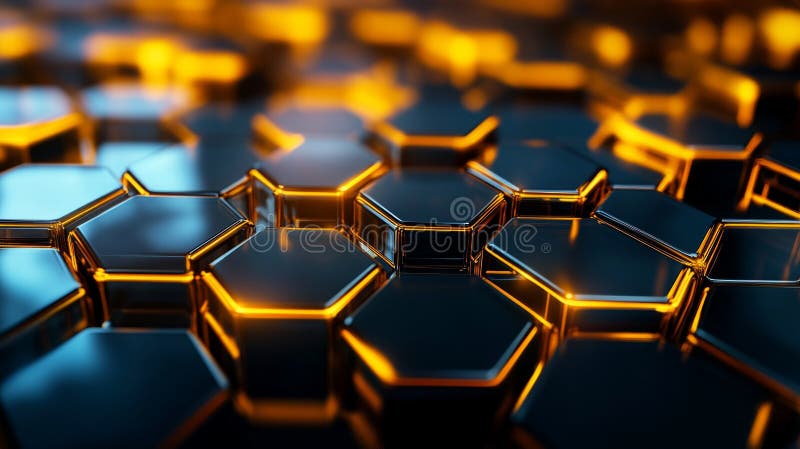 A Stunning Abstract Pattern Featuring Hexagonal Shapes Intertwined with ...