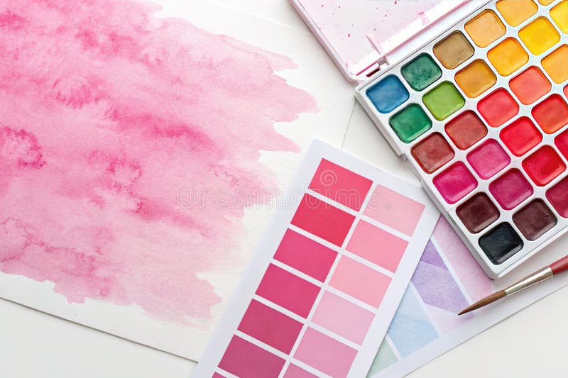 Stunning Abstract Pink Pastel Watercolour Sports Texture a Dynamic ...