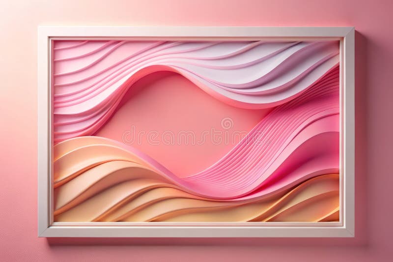 Stunning Abstract Pink Wavy Background Animation a Sophisticated Design ...