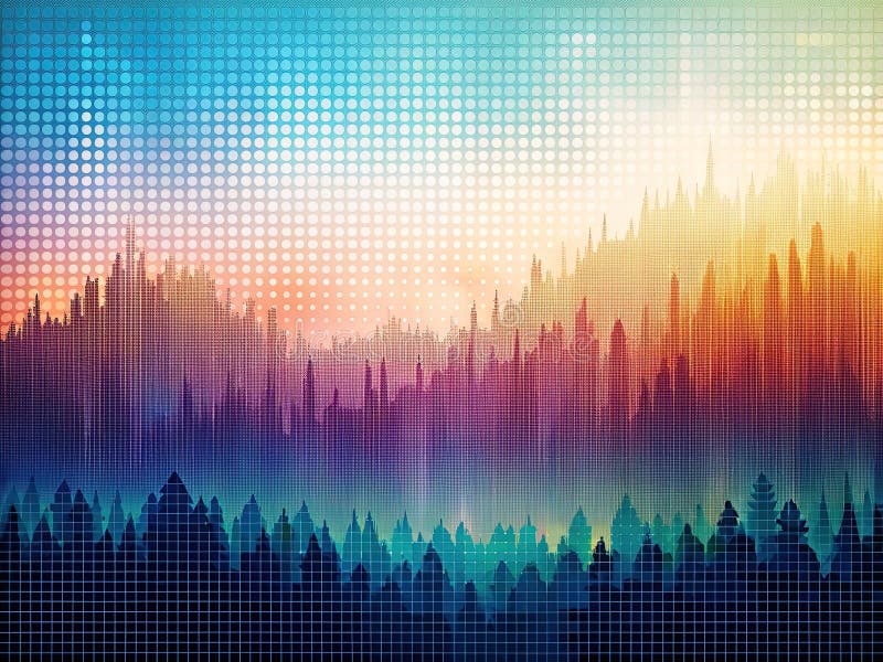 Stunning Abstract Pixel Art Gradient Background Loop Animation Seamless ...