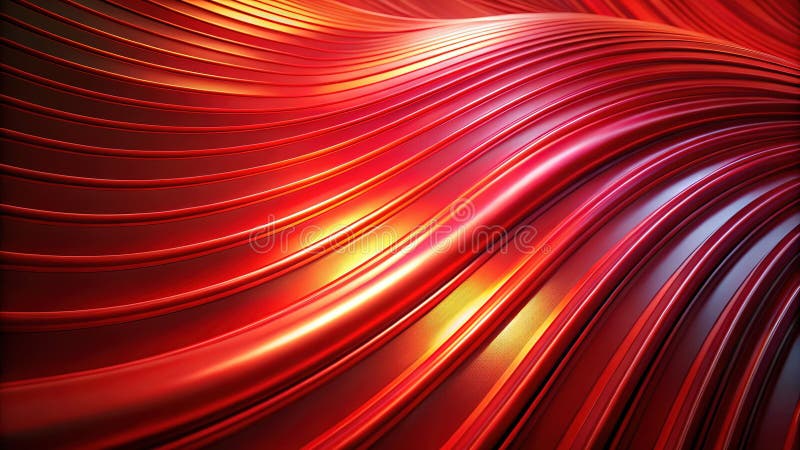 Stunning Abstract Red Curved Lines 3D Background Design Ideal for Web ...