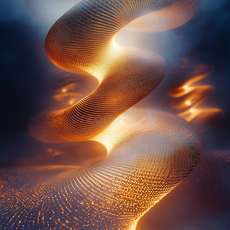 Stunning Abstract Representation of Dynamic Light Flow. Stock ...