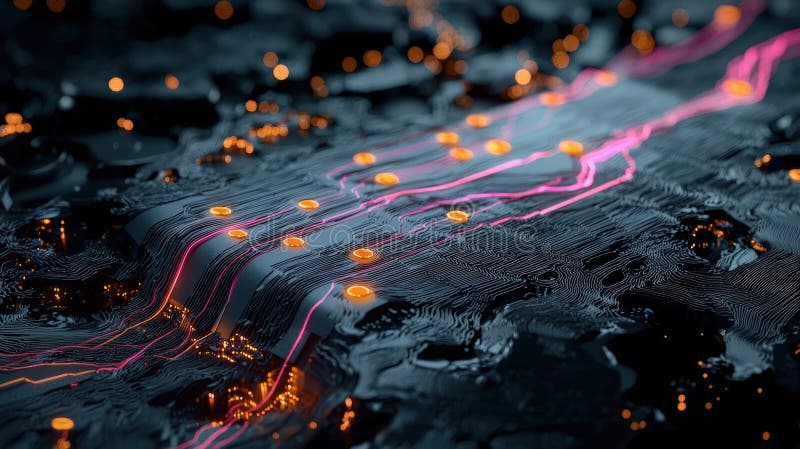 A Stunning Abstract Representation of Flowing Energy with Vibrant ...