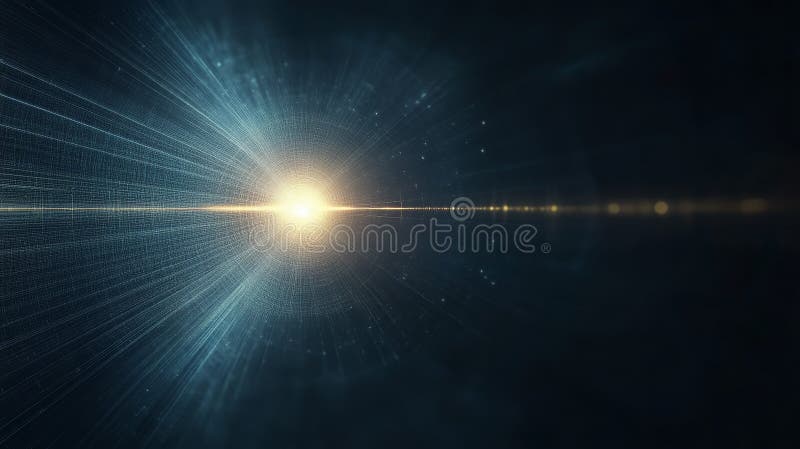 A Stunning Abstract Representation of Light Rays Emanating from a ...