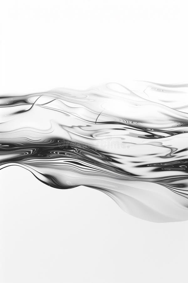 Stunning Abstract Ripple Effect with Intricate Patterns on a White ...