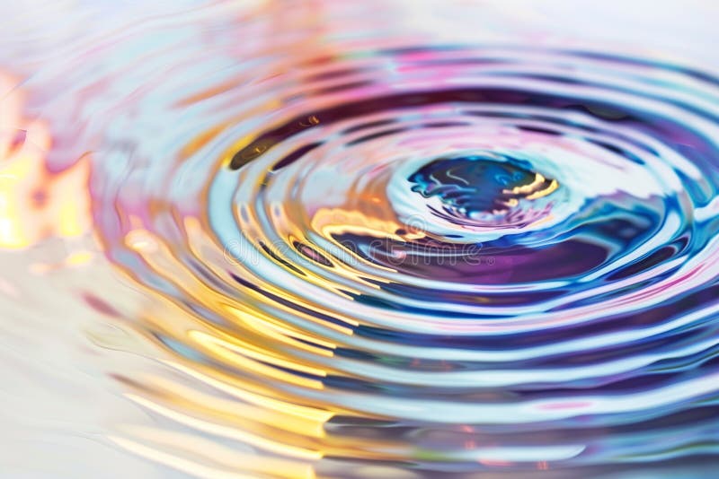 Stunning Abstract Ripple Effect with Intricate Patterns on a White ...