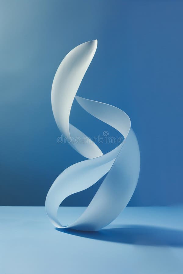 Stunning Abstract Shape Design Against a Vibrant Blue Background Stock ...
