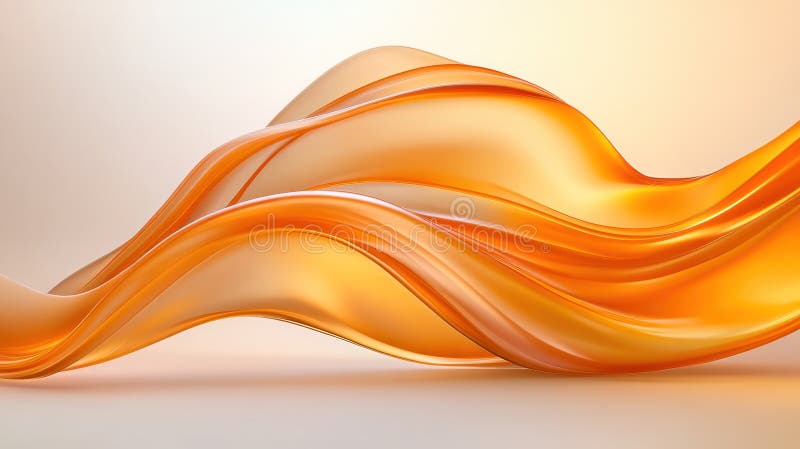 Orange Wave: Abstract Organic Lines Texture Background for Web Design Stock Illustration ...