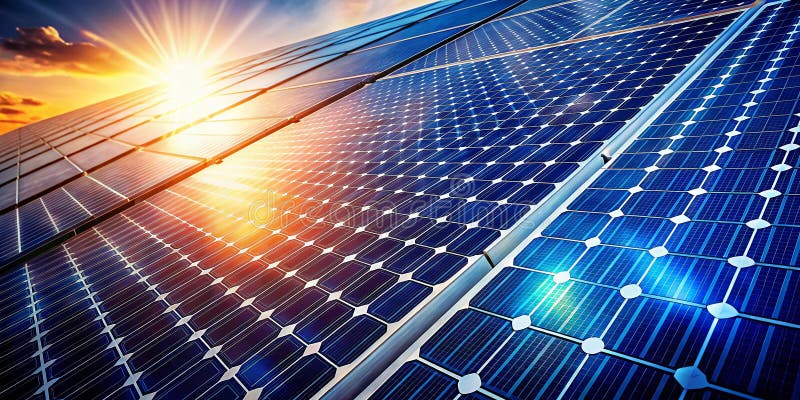 A Stunning Abstract Texture of Solar Panels Visualizing Clean Energy ...