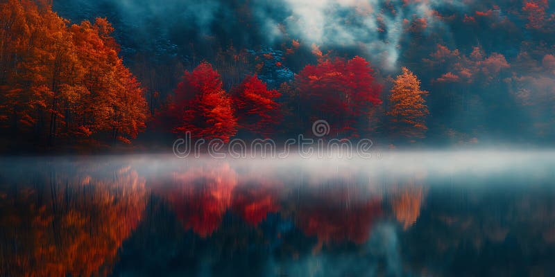 Stunning Abstract Underwater Image Red Coral Reef Reflection Stock ...
