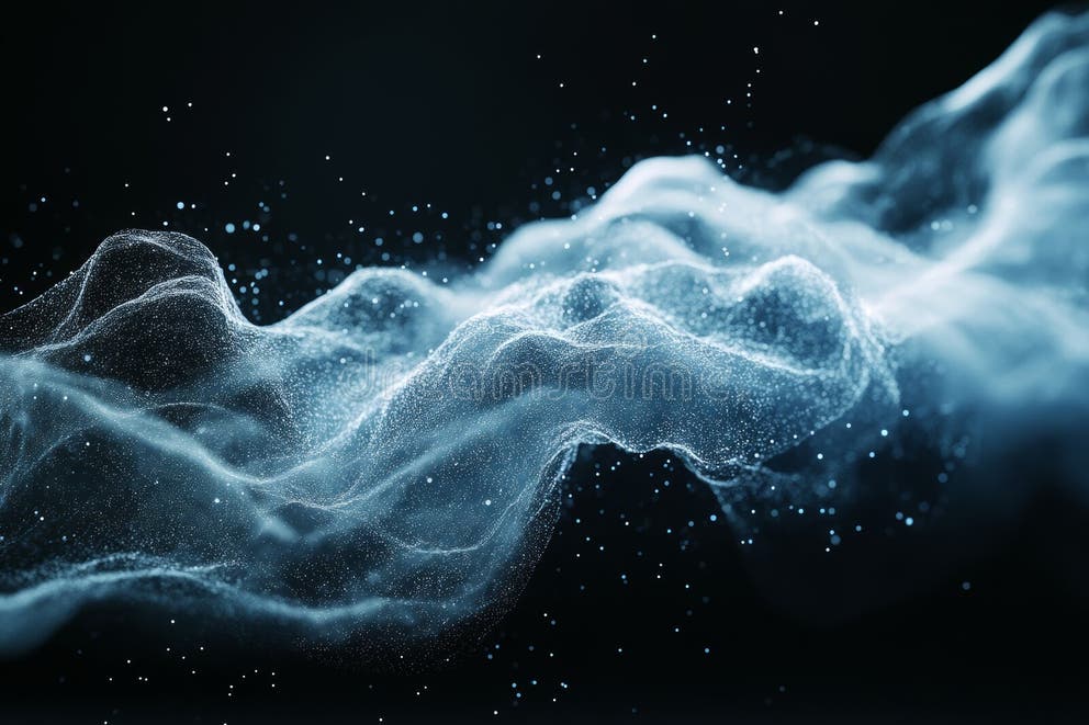 Stunning Abstract Visualization Of Dynamic Particle Waves In Motion