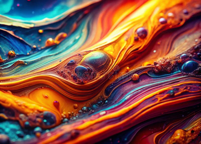 Stunning Abstract Wallpaper Featuring Melted Mineral Textures ...