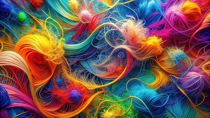 Stunning Abstract Wave Backdrop Prints Vibrant Chaotic Patterns for ...