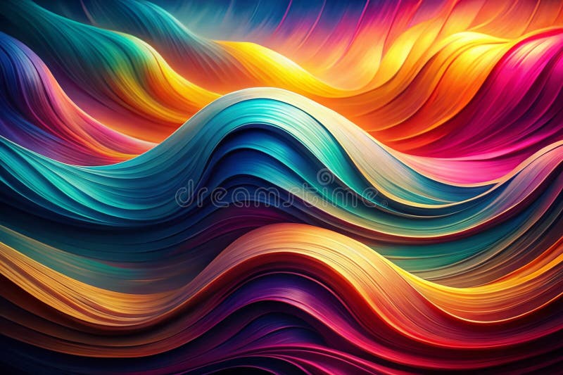 Stunning Abstract Wave Background a Dynamic and Colorful Flowing Design ...