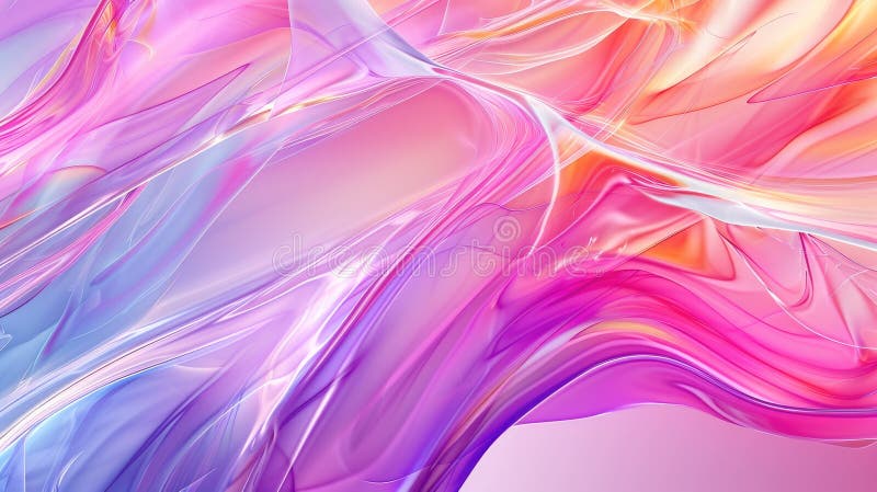 Beautiful Abstract Wave Candy Colors Background, Ai Generated Stock ...