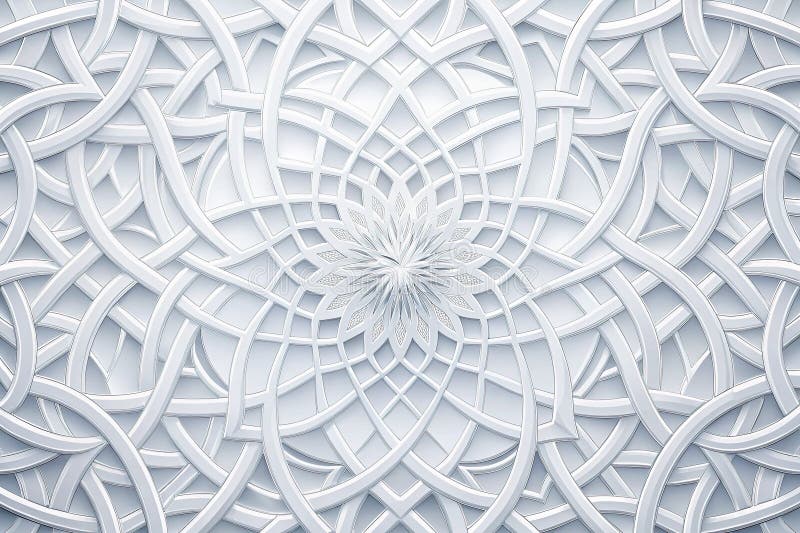 Stunning Abstract White Geometric Pattern Background Minimalist Modern ...