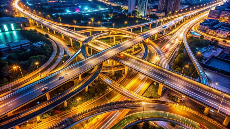 Stunning Aerial Perspective Captures the Dynamic Nightlife of a Complex ...