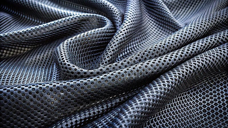 Stunning Aerial View of Black Micro Mesh Fabric a Study in Texture ...