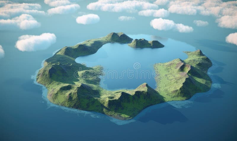 Stunning Aerial View of a Lake Shaped Like the World S Continents ...