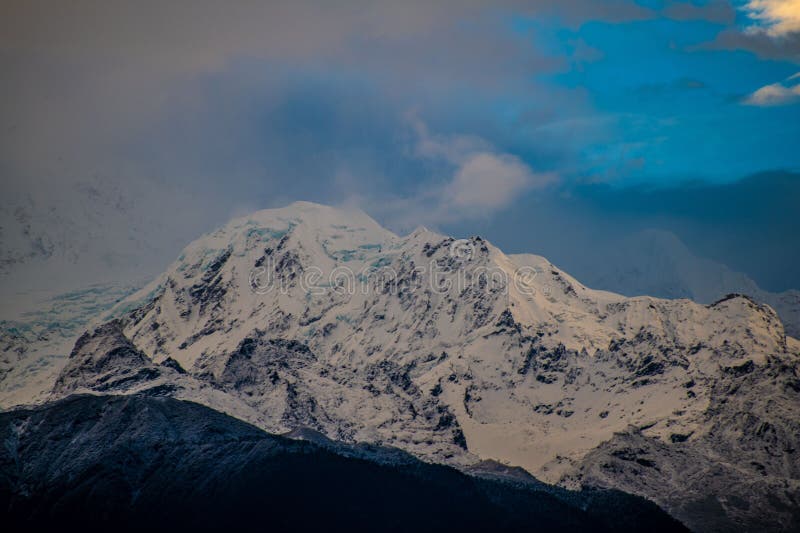 Stunning Aerial View of a Majestic Kanchenjunga Mountain Range View ...