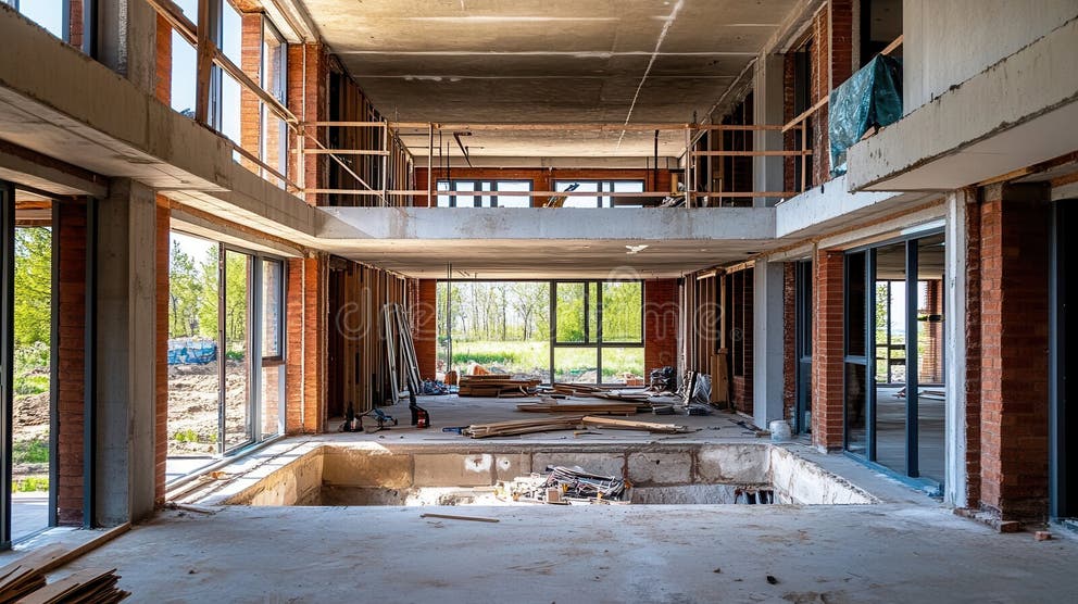 A Stunning Aerial View Reveals a Sprawling Building Adorned with ...