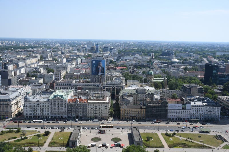 Aerial View of Warsaw, Poland Editorial Photo - Image of european ... Aerial View of Warsaw, Poland Editorial Photo - Image of european ...