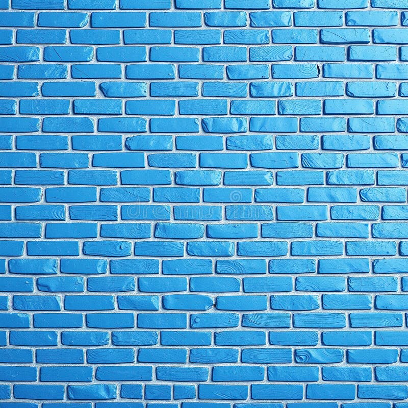 Stunning Aged Blue Brick Wall with Intricate Geometric Patterns a ...