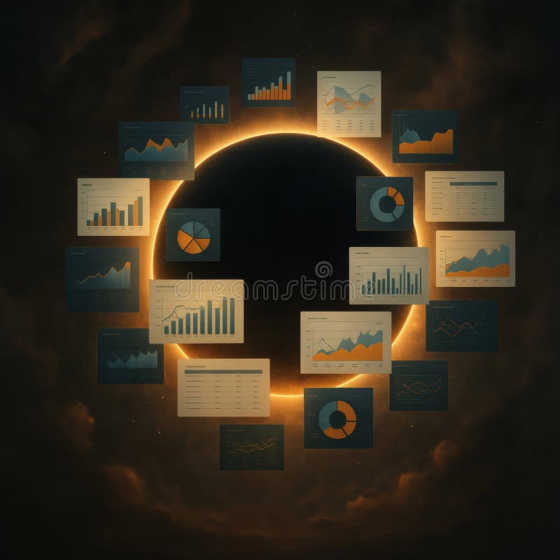 Solar Eclipse Data Dashboard - Futuristic AI Visualization of Charts ...