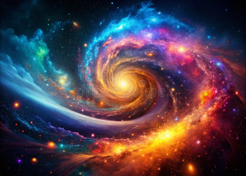 Stunning AIGenerated Abstract Nebula Background a Glowing LowLight ...