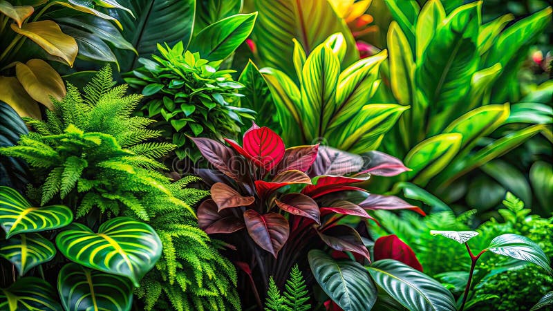 Stunning AIGenerated Greenery Backgrounds Silhouette Botanicals for ...