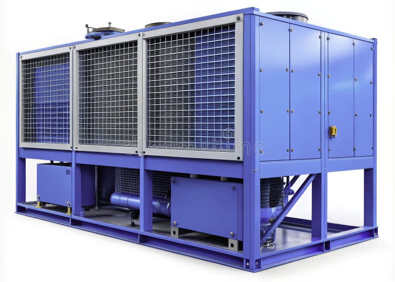 Stunning Air Chiller Illustration for HVAC System Design Website ...