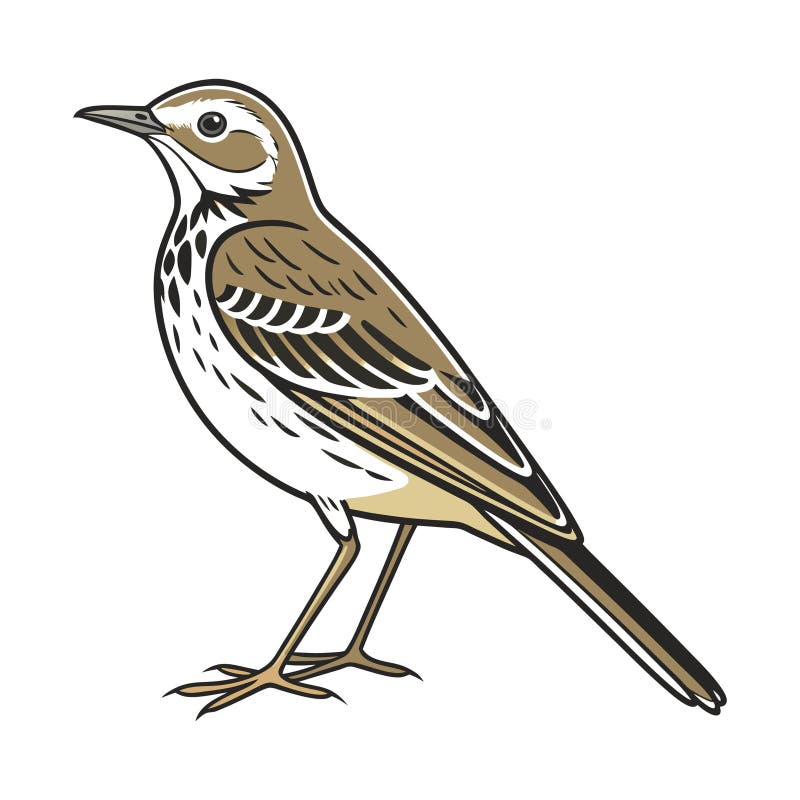 Stunning American Pipit Bird Representation Stock Photo - Illustration ...