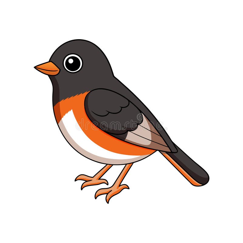 Stunning American Redstart Bird Representation Stock Image ...