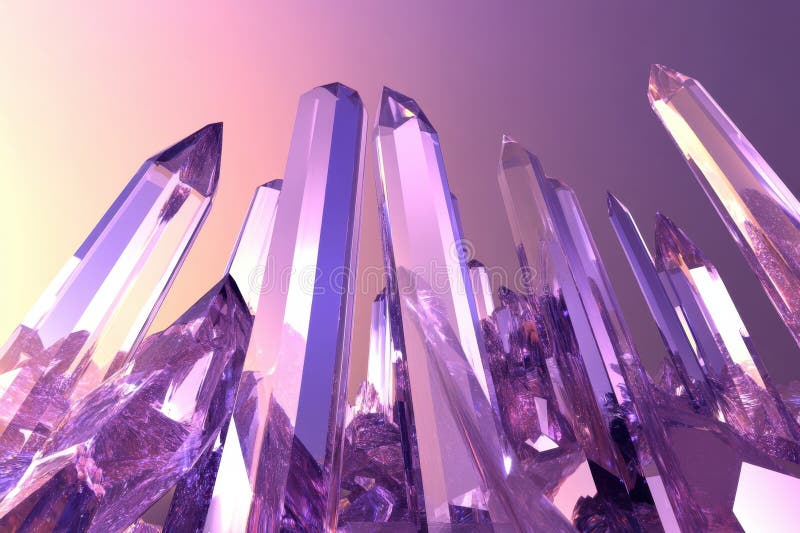 Stunning Amethyst Crystal Formation with Vibrant Colors and Lighting ...