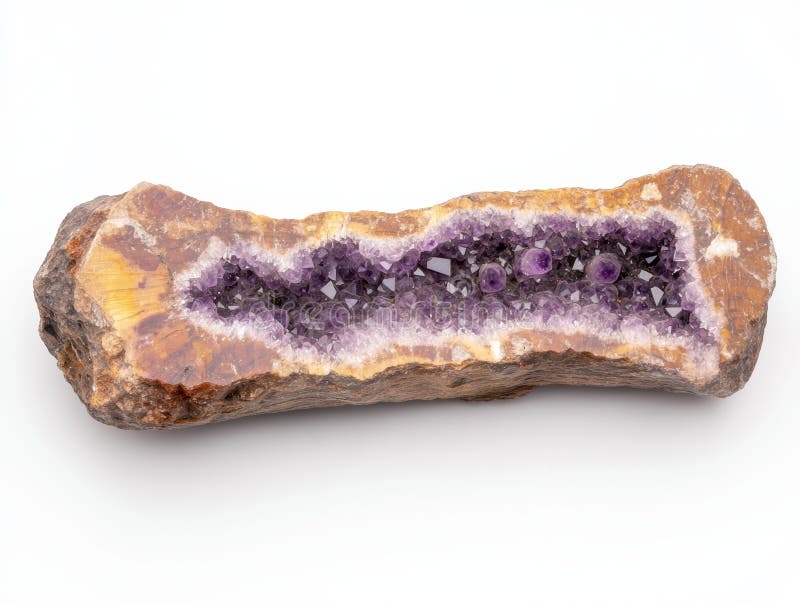 Stunning Amethyst Geode Crystal Formation Stock Illustration ...
