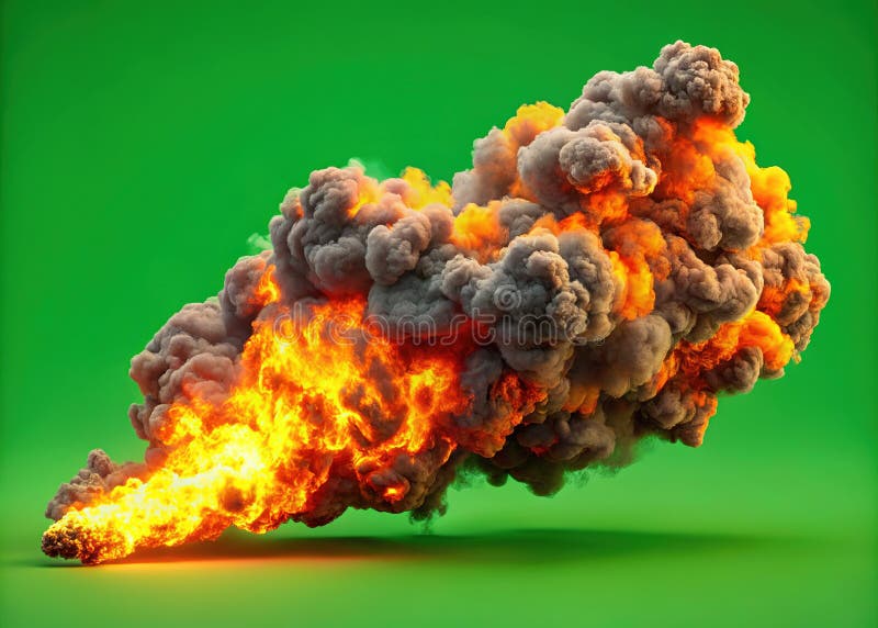 Stunning Animated Rocket Exhaust Macro Detailed Fire Smoke and Flames ...