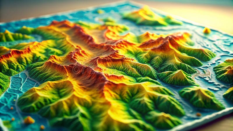 Stunning Animated Topographic Map Visualization Explore Layered Terrain ...