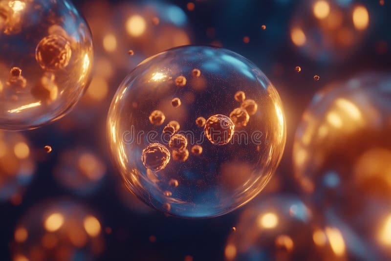 Stunning Animation Showcasing Vibrant Cells Floating in a Dark ...