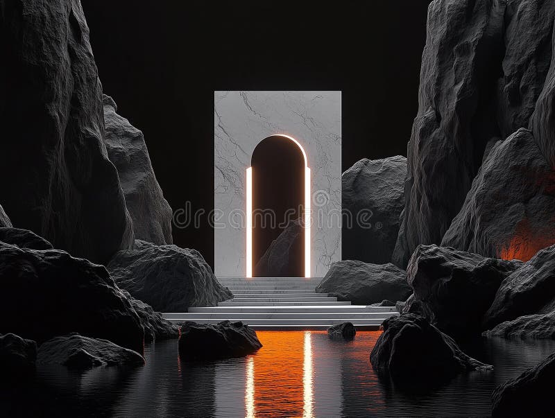 Stunning Architectural Archway Stands Amidst Rocky Formations ...