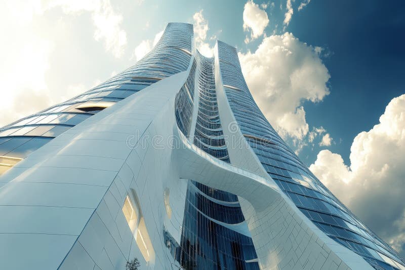 Stunning Architectural Design of a Modern Skyscraper Against the Sky ...